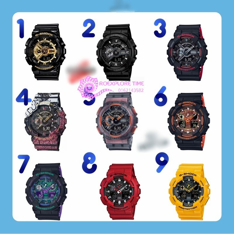 GSK_GA110-GBD-200 DUAL TIME JAM TANGAN WITH FREE REBEN BOX | Shopee ...