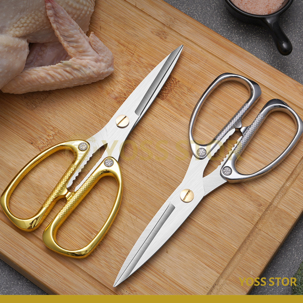 Gold Scissors Multifunction Stainless Steel Kitchen Scissors / Gunting ...
