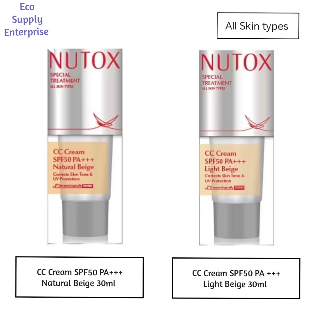 NUTOX Youth Restoring CC Cream SPF50 PA+++ Light Beige/Natural Beige ...
