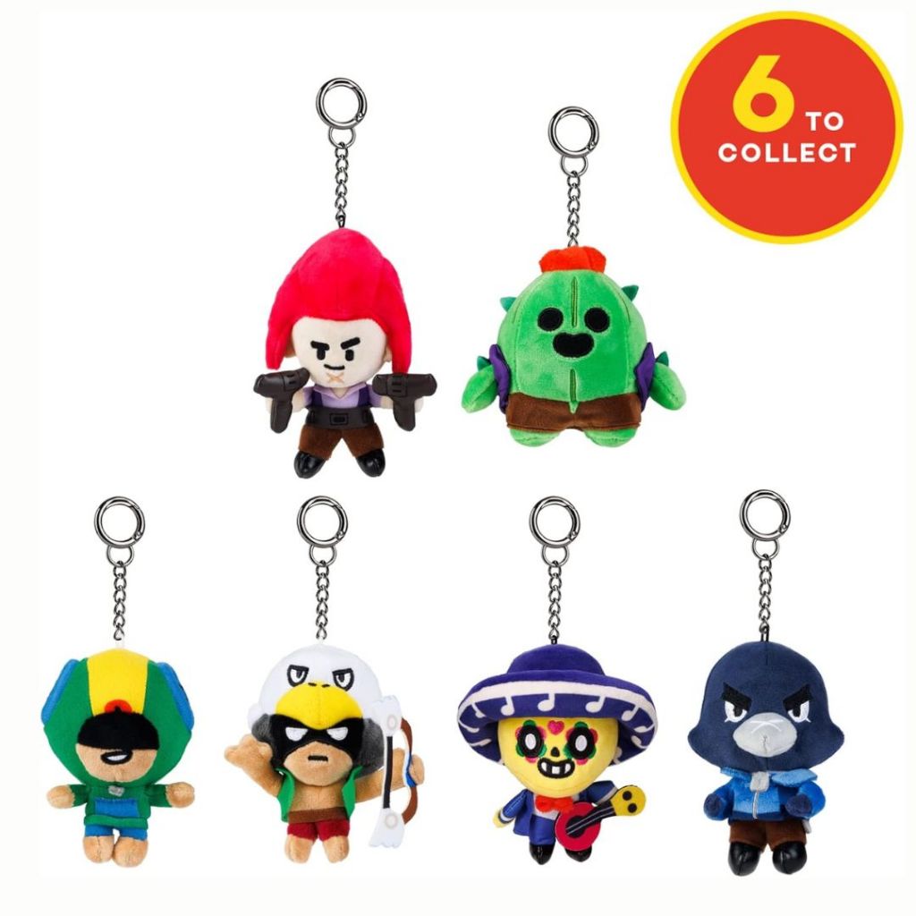 Brawl Stars Clip On Plush Soft Toy Assortment (1 Pc) | Shopee Singapore