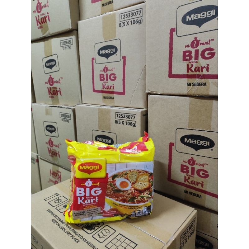 Maggi BIG perisa KARI CURRY flavour 1kotak 8(5*106g) | Shopee Singapore