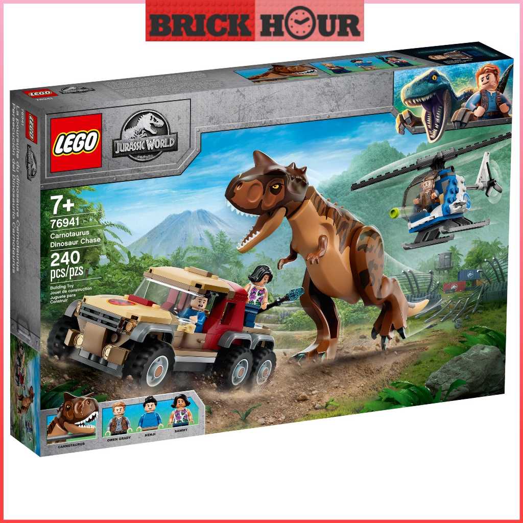 LEGO JURASSIC WORLD 76941 Carnotaurus Dinosaur Chase | Shopee Singapore