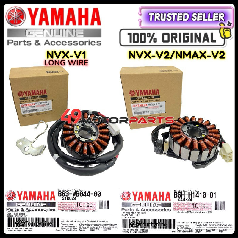 NVX155 V1 V2 NMAX V2 FUEL COIL MAGNET COIL STARTOR COIL B63-WB044-00 ...