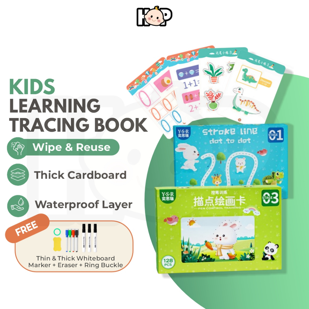 [128 Pages] Children Learning Tracing Book Drawing Books for Kids ...