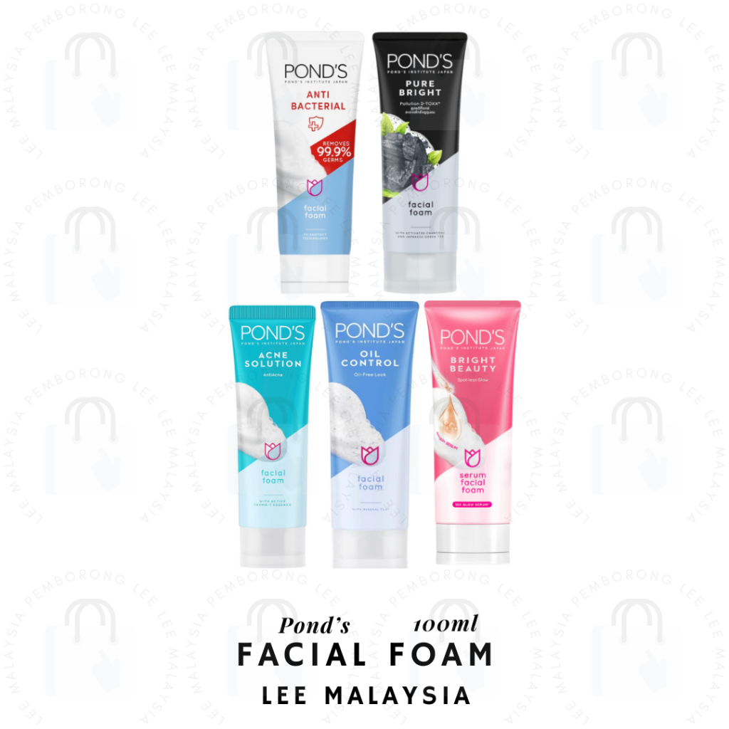 Ponds Pure White Deep Cleansing Brightening Facial Foam 100g | Shopee ...