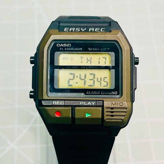 CASIO F-V2 EASY REC | ILLUMINATOR | 30 SEC RECORDING | VINTAGE ...