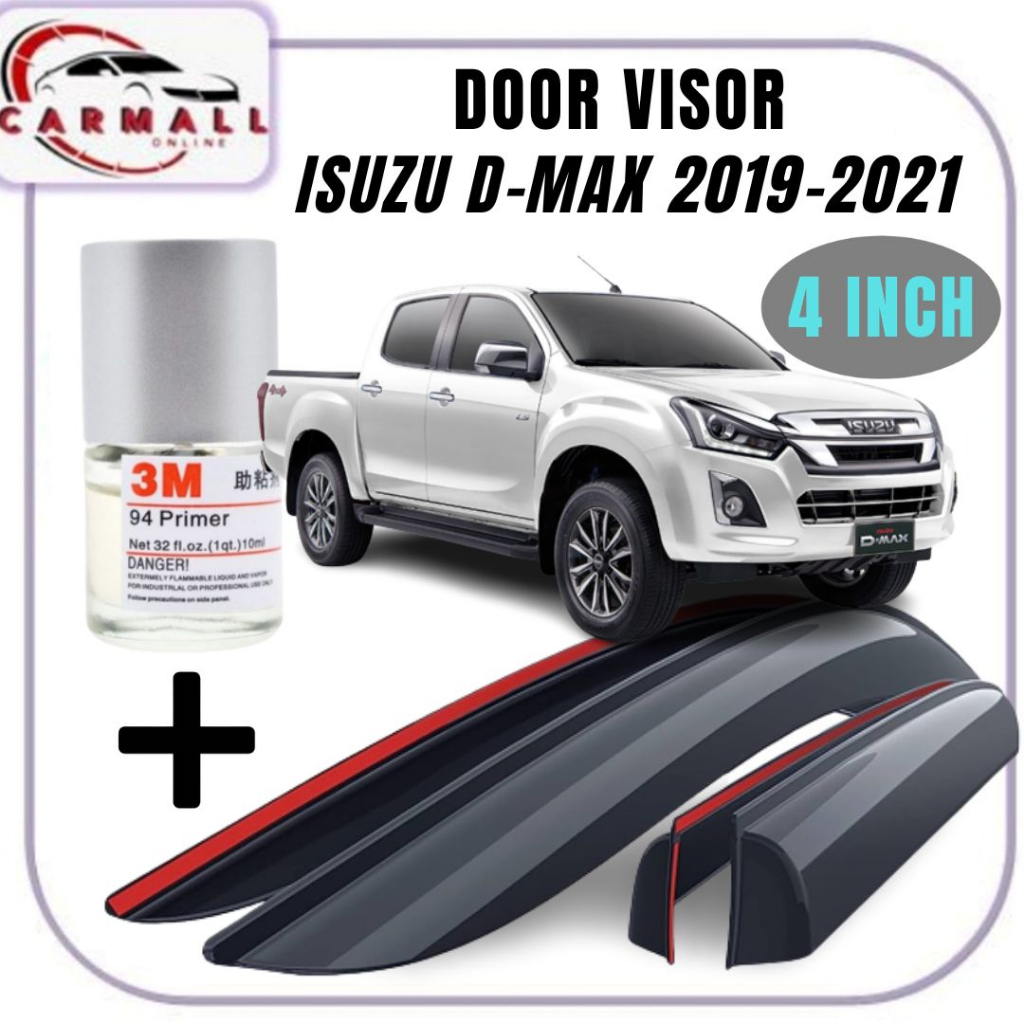Isuzu D-Max 2019-2021 Door Visor Wind Deflector Air Press Window (4PCS ...