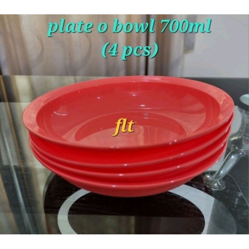 Tupperware Plate O Bowl (4 pcs) | Shopee Singapore