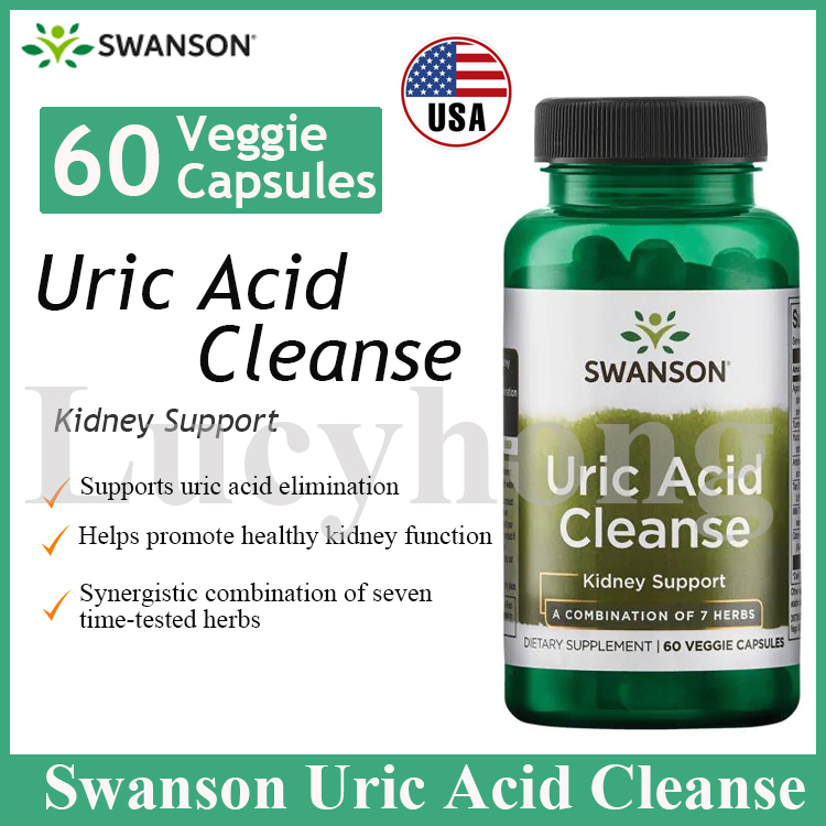Swanson Uric Acid Cleanse 60 Veggie Capsules (USA) | Shopee Singapore