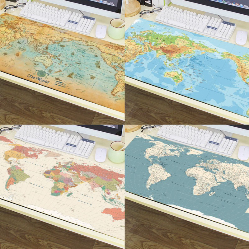 Super Large Anti Slip World Map Large Mouse Pad | Shopee Singapore