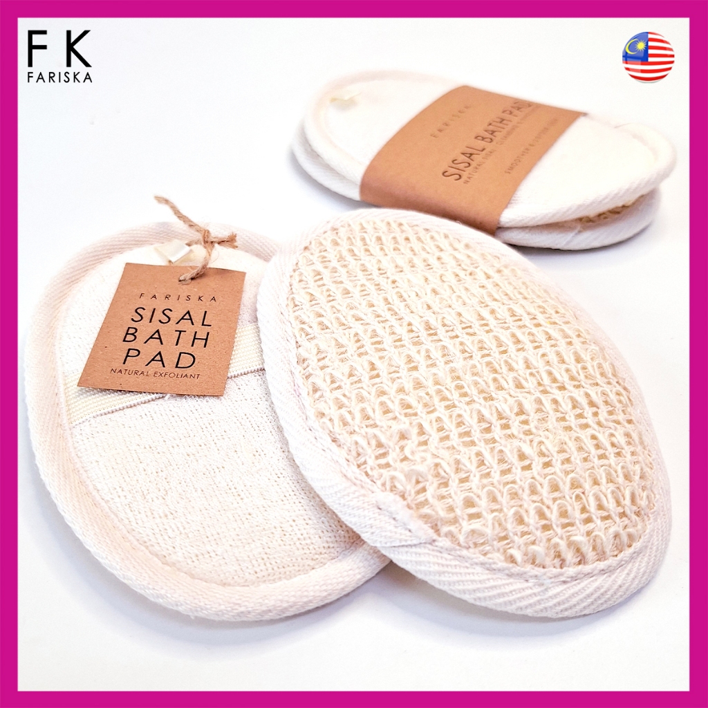 FARISKA l Sisal Bath Pad l Exfoliating Sponge Loofah Body Scrub l ...