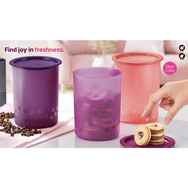 Tupperware One Touch Canister 950ml/1.25L/2L/3L/4.3L(1 unit/2 unit) | Shopee Singapore