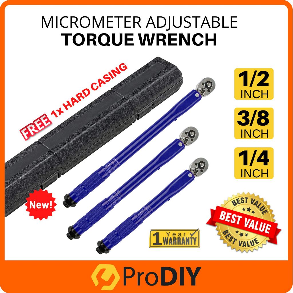 Driver Click Adjustable Micrometer Blue Handle Torque Wrench Torque ...