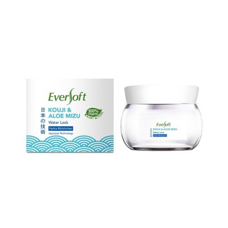 Eversoft Kouji & Aloe Mizu Water Lock Hydra Moisturiser 100% Organic ...