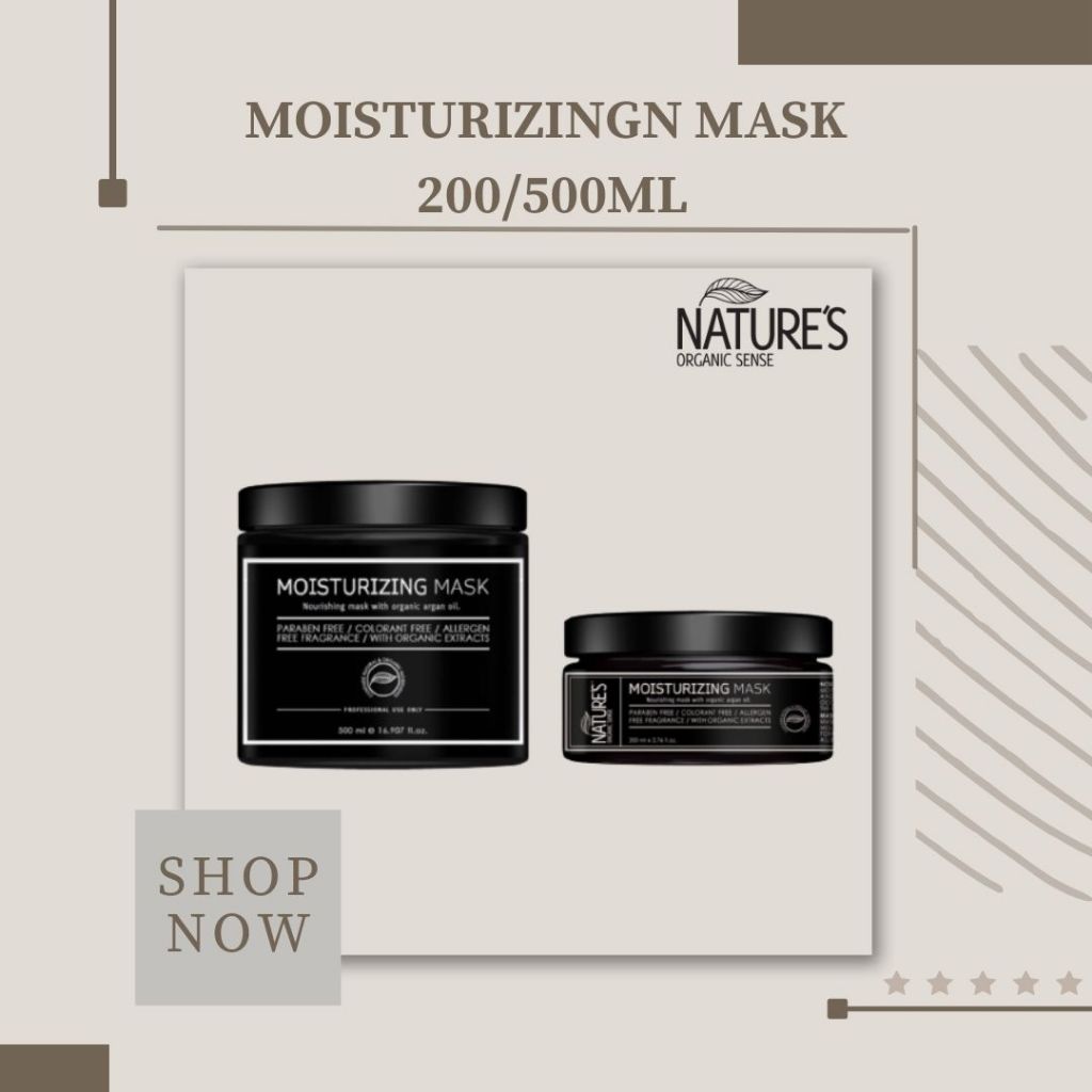 NATURE'S Organic Sense - Moisturizing Mask ( 200 & 500 ml ) | Shopee ...