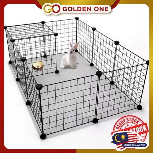 [YL] DIY Panel Pet Cage Fence Dogs Rabbits Cats Iron Metal Grids ...