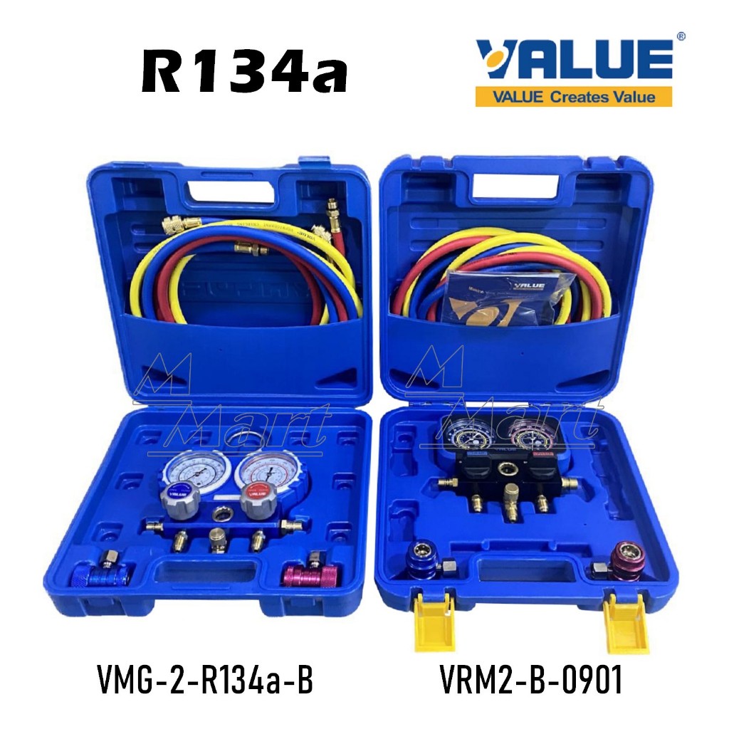 Value R134a Premium Air Cond Manifold Gauge Set (VALUE ️ NAVTEK ️ VRM2 ...