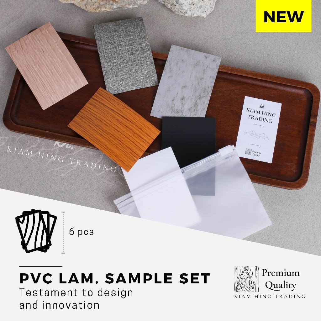 PVC laminated sample set (4ft x 8ft) 3D PVC | Colour PVC palette | Papan kayu PVC laminat sampel ...