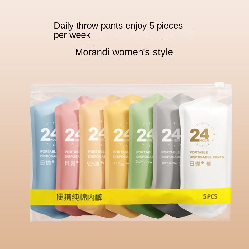 20pcs Disposable Panties Pure Cotton Disposable Underwear Seluar Dalam ...