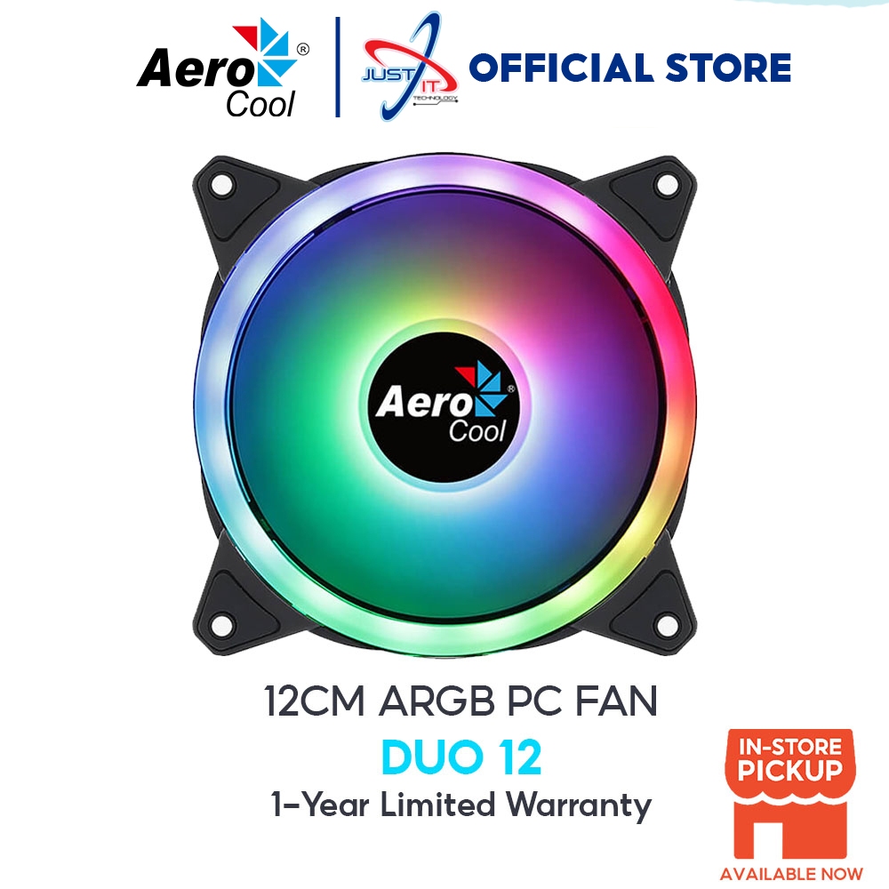 Aero Cool Duo 12 ARGB PC Casing Fan (12cm) | Shopee Singapore