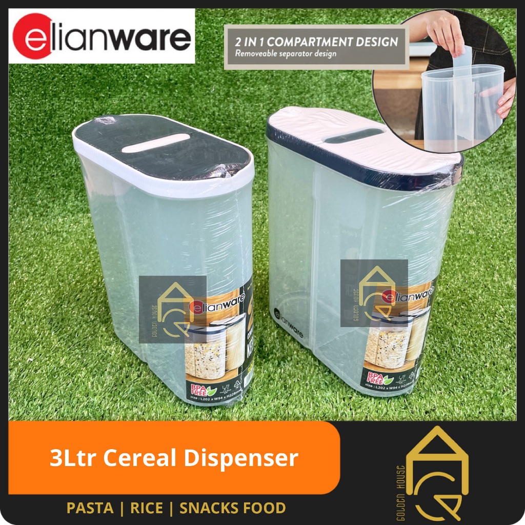 GDH | Elianware 2L Food Container Dispenser Washing Powder Plastic ...