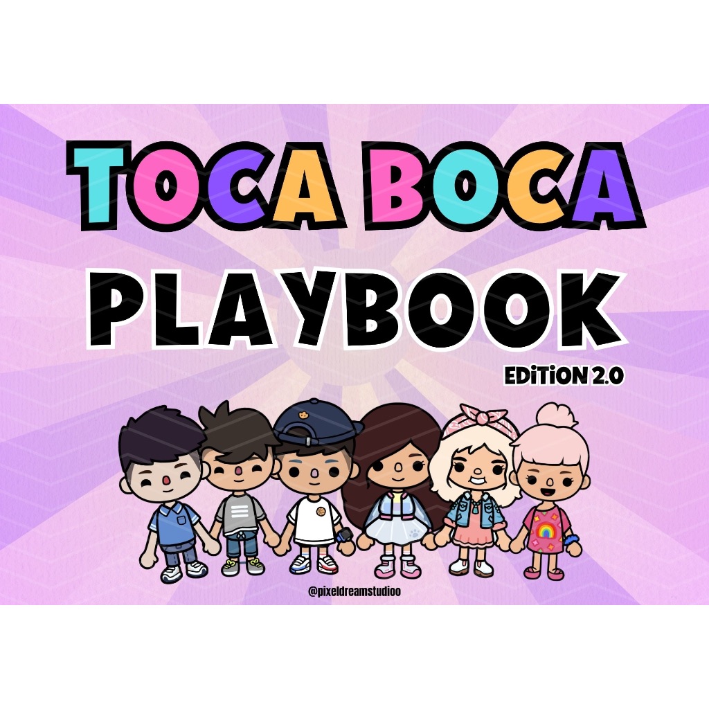 Toca Boca Paperdoll Playbook House FREE 2 Toca Boca Characters, Busy ...