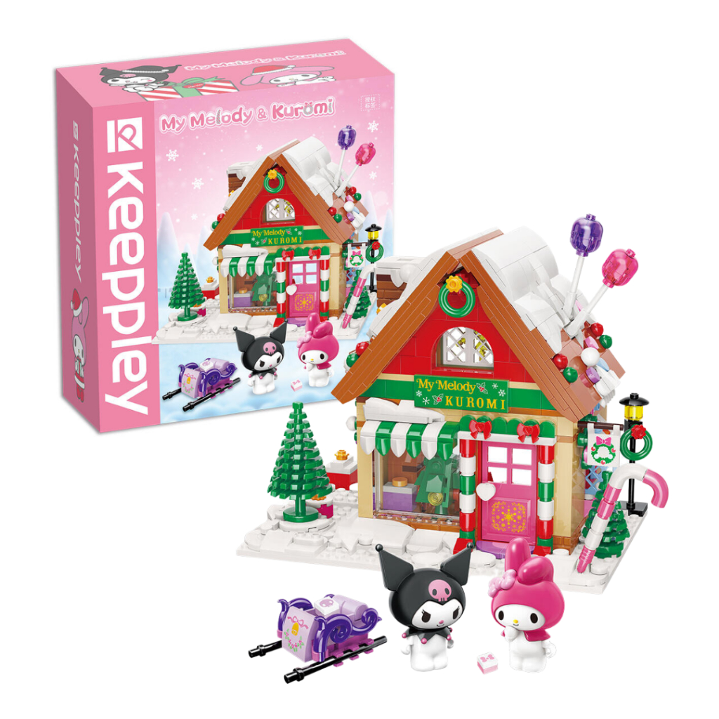 Keeppley My Melody & Kuromi Christmas Snow House (DZ0156) | Shopee ...