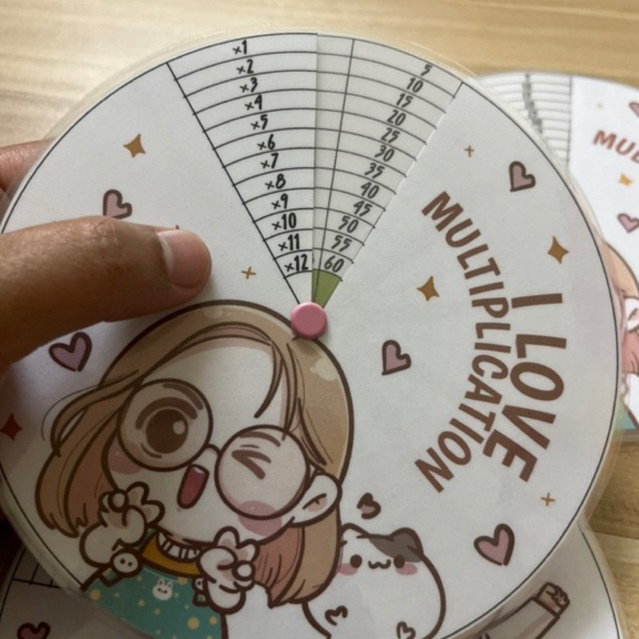 Sifir Poket Roda Sifir Matematik Times Table Multiplication Chart 1 to 12 bijak sifir Pocket ...