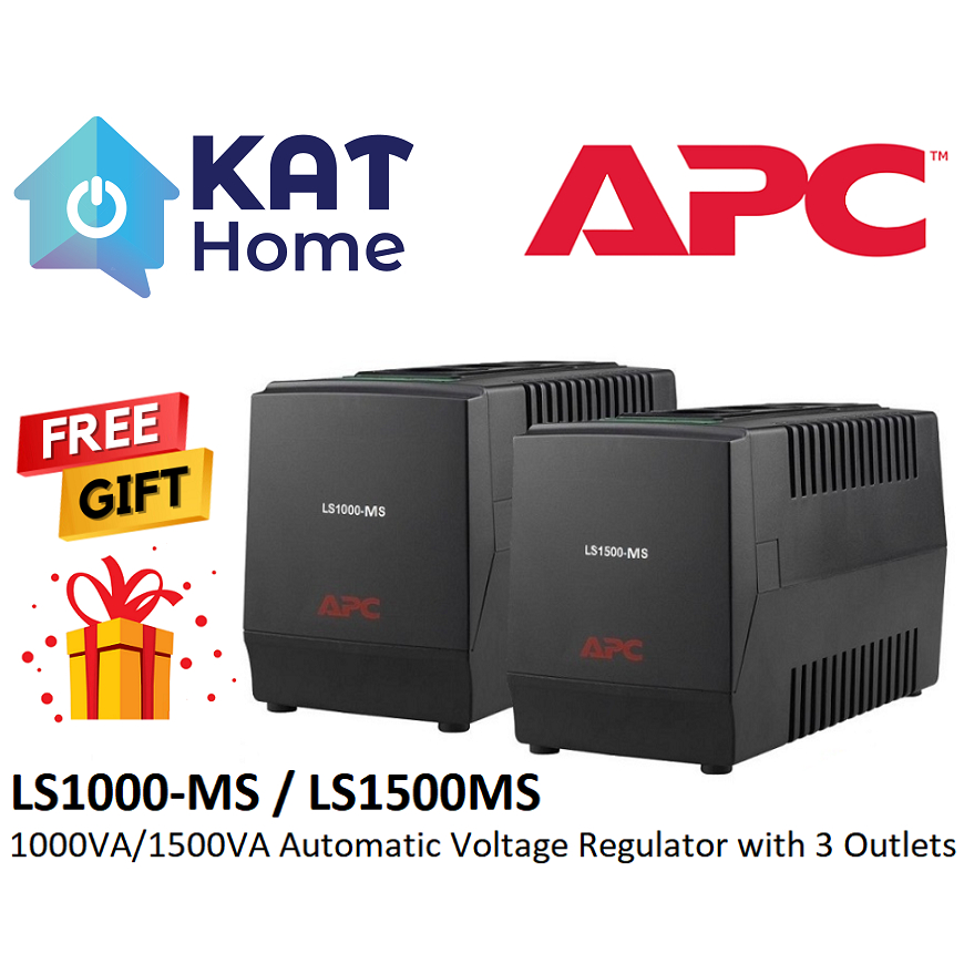 APC AVR LS1000-MS 1000VA 230V / LS1500-MS 1500VA 240V LINE-R AUTOMATIC VOLTAGE REGULATOR WITH 3 ...