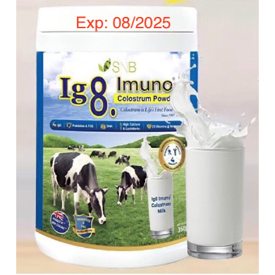 IG8 Imuno Colostrum Milk Powder 益生菌新西兰牛初乳(350g) (Exp: 08/2025) | Shopee ...