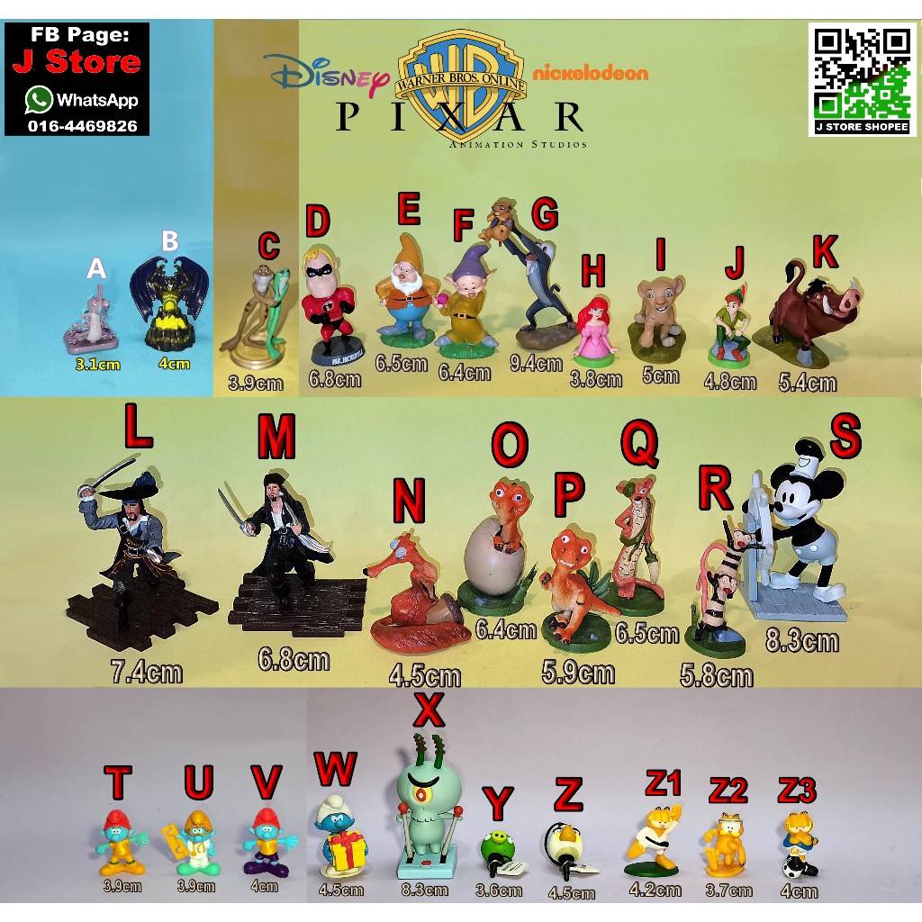 Disney figure collection ( J Store ) | Shopee Singapore