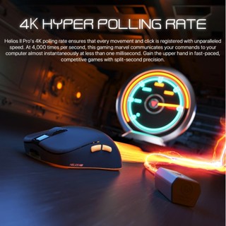 FANTECH HELIOS II PRO XD3v3 1K / 4K Gaming Mouse 55g Tri Mode PIXART ...
