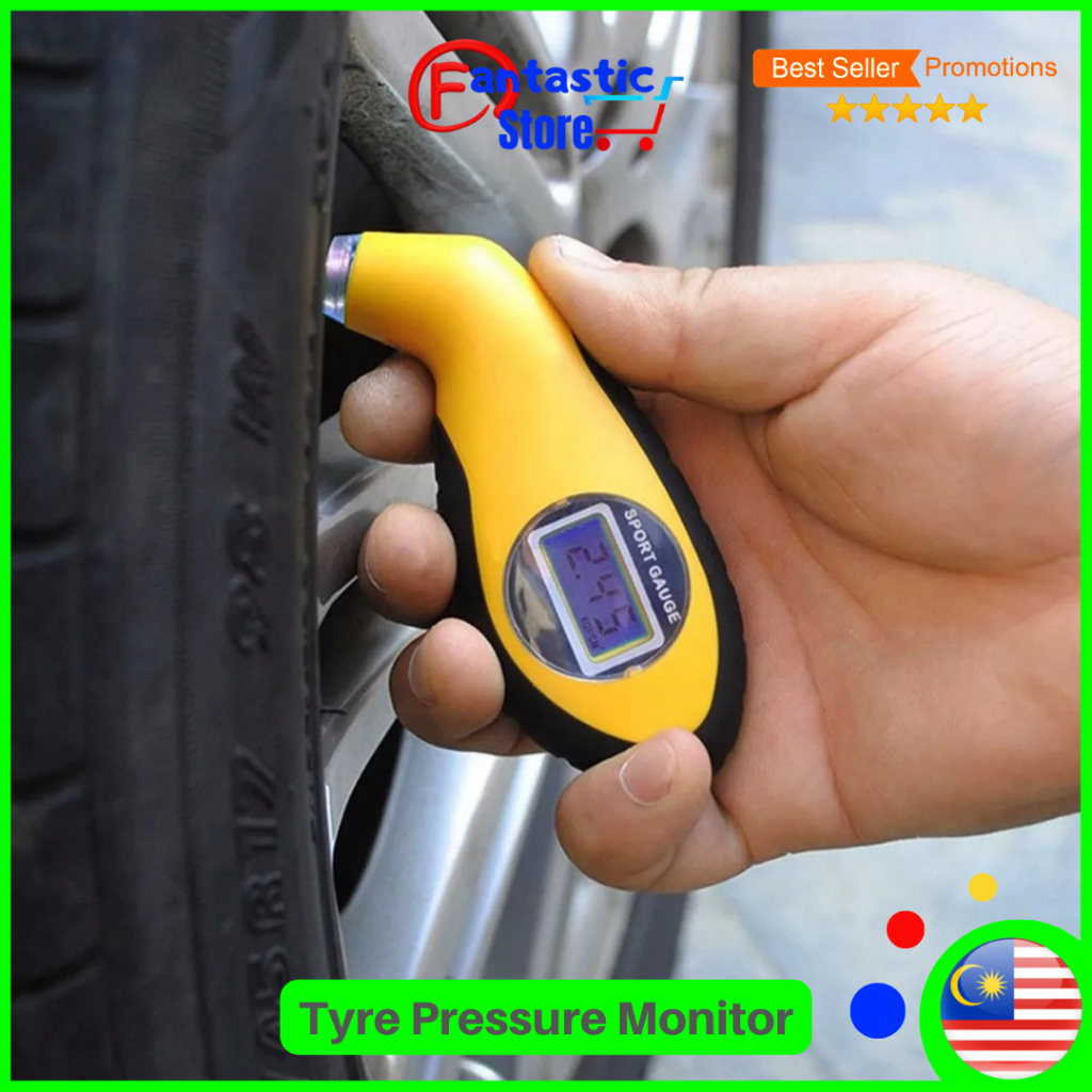 Tyre Pressure monitoring gauge Check tekanan angin tayar kereta basikal ...