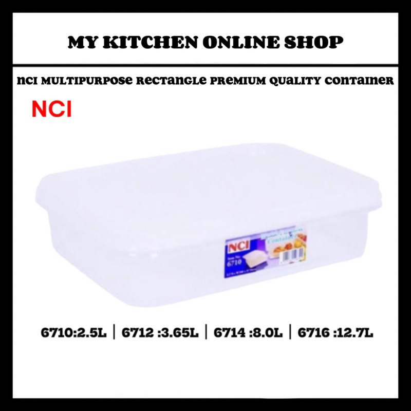 NCI HIGH QUALITY BPA-FREE TRANSPARENT CONTAINER_BEKAS MAKANAN RENDAH ...