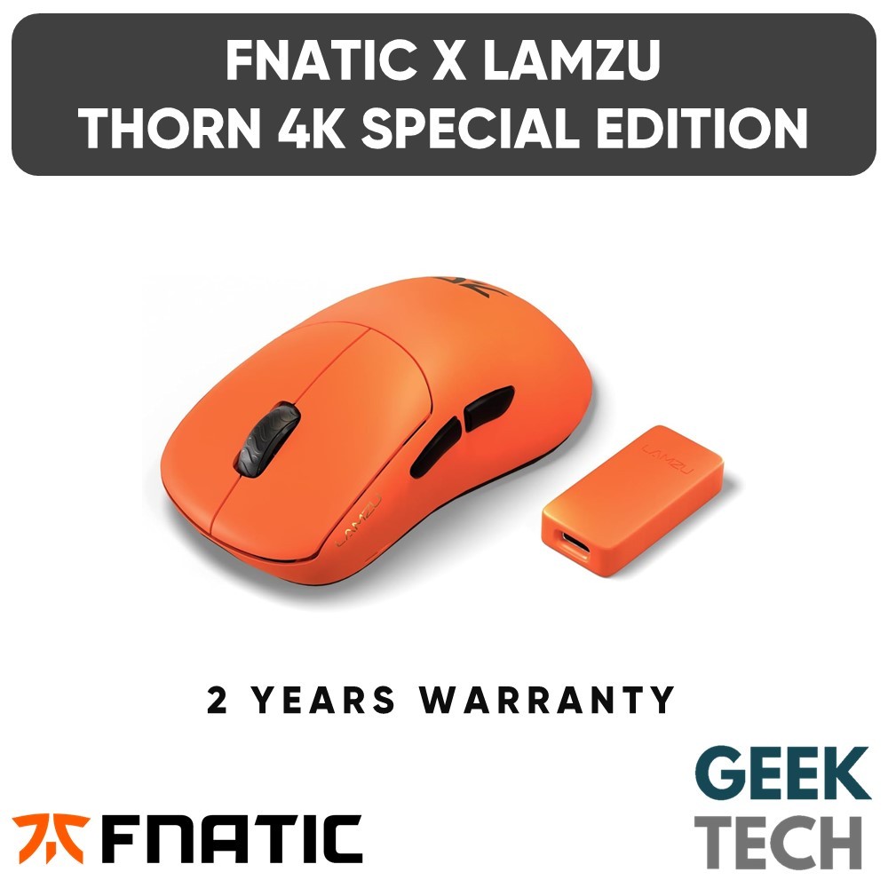 FNATIC X LAMZU Thorn 4K Special Edition Wireless Gaming Mouse - Pixart ...