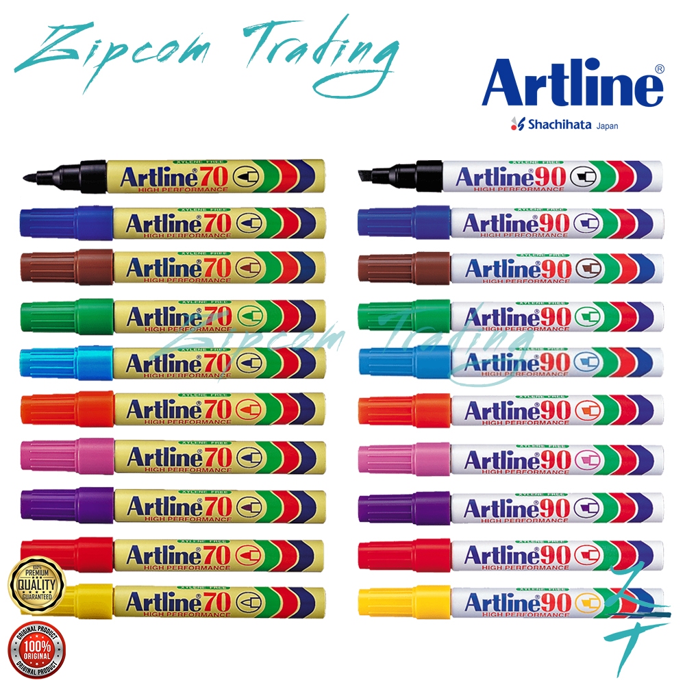 Artline 70 / Artline 90 High Performance Permanent Marker ( EK-70 / EK ...