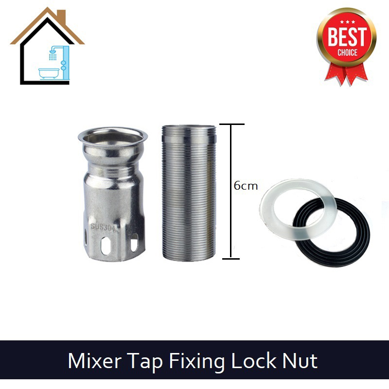 32mm SUS 304 Stainless Steel Jam Nut Lock Nut Fixing Parts for Basin ...