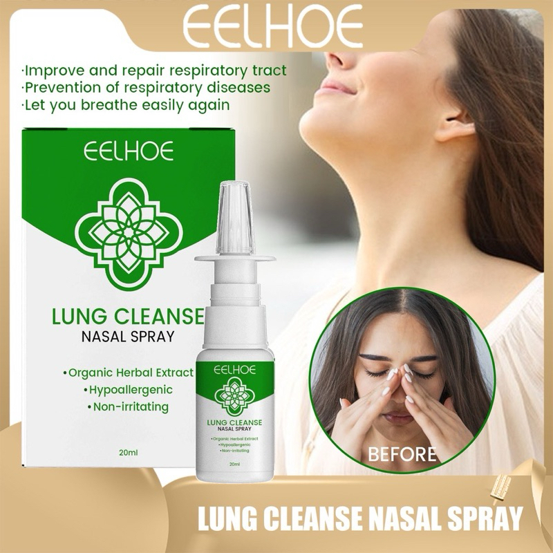 Eelhoe Lung Cleanse Nasal Spray For Chronic Rhinitis Sinusitis (20ml ...