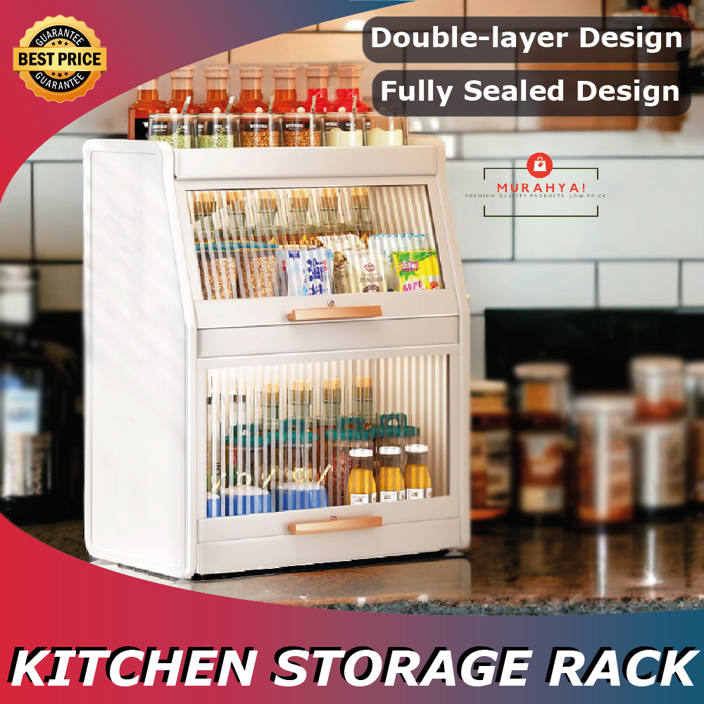 Spice Rack Cabinet Seasoning Organizer Kitchen Storage Container 2 ...