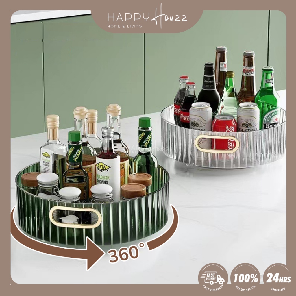 HAHO Luxury Modern Rotate Tray Lazy Susan Drawer Cabinet Kitchen ...
