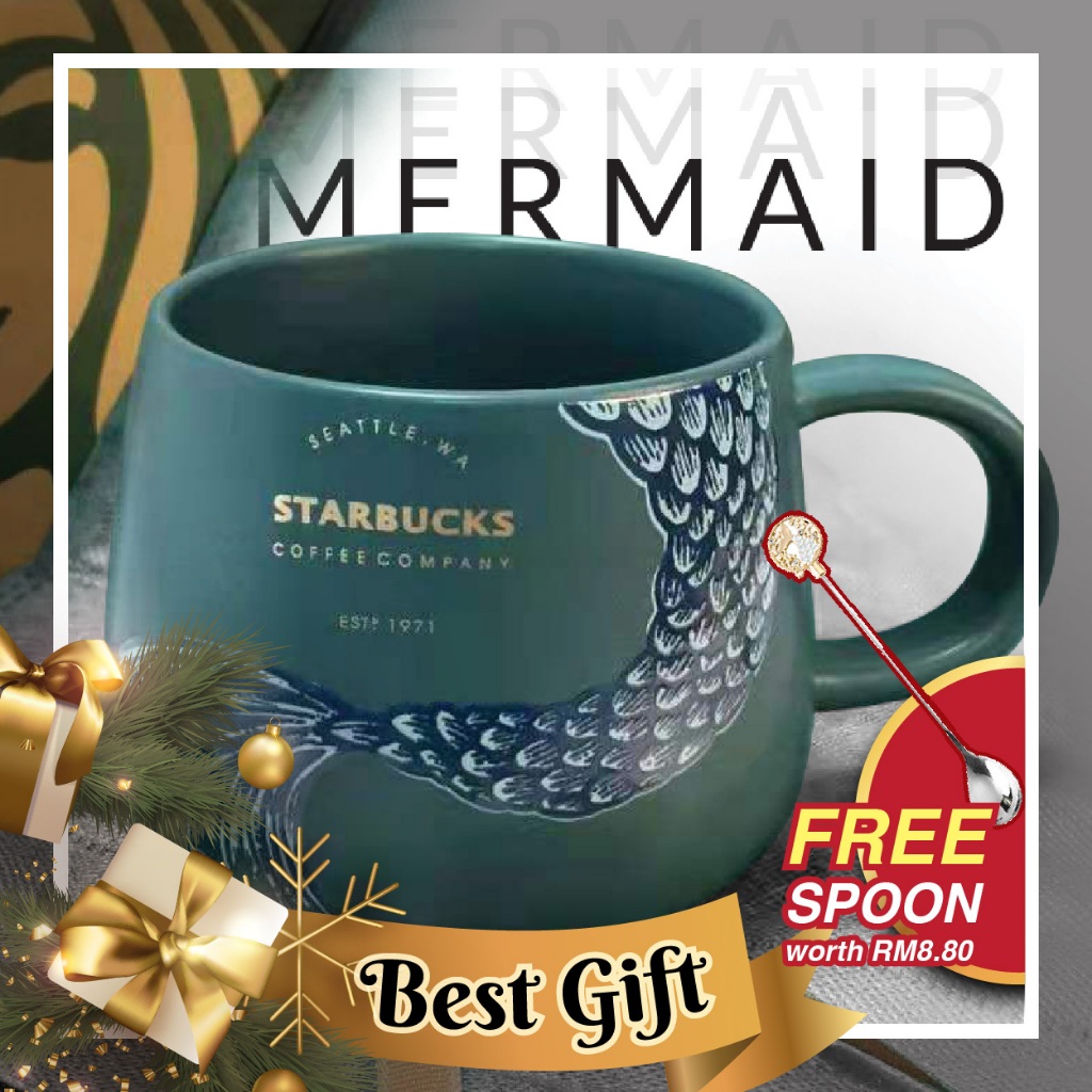 Starbucks Deep Sea Mermaid Mug Cup Classic 星巴克高品质咖啡杯 [414ml] Cawan ...