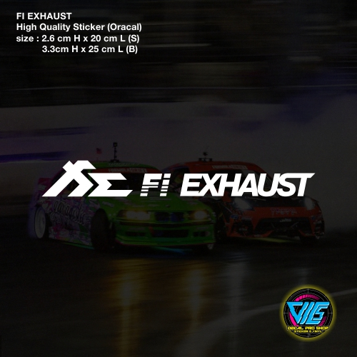 FI EXHAUST Sticker / Decal (High Quality Sticker) | Shopee Singapore