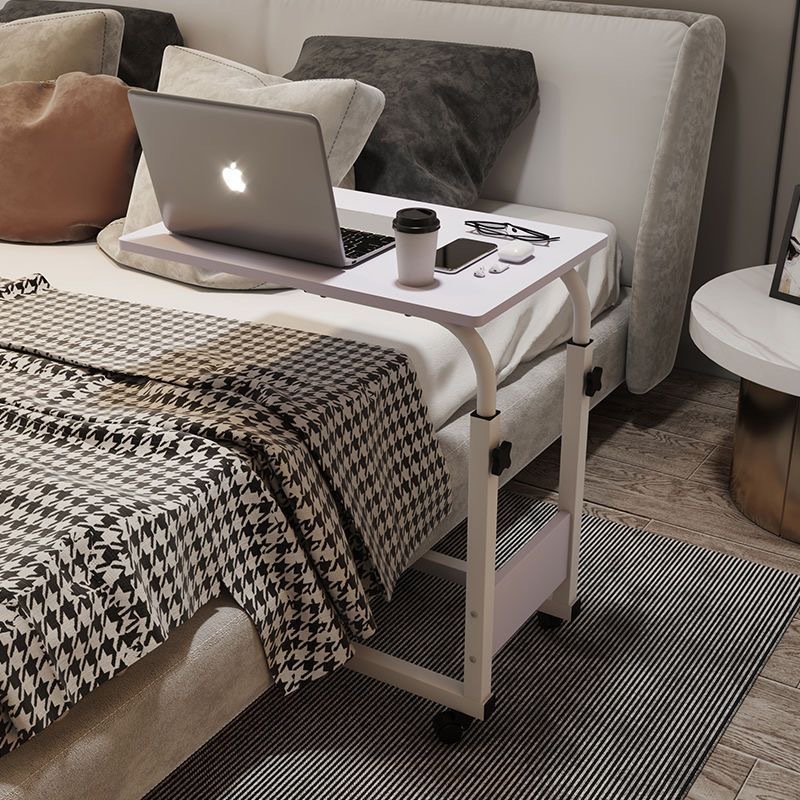 Movable Lifting Bedside Table Computer Table with wheels Elderly Bed ...
