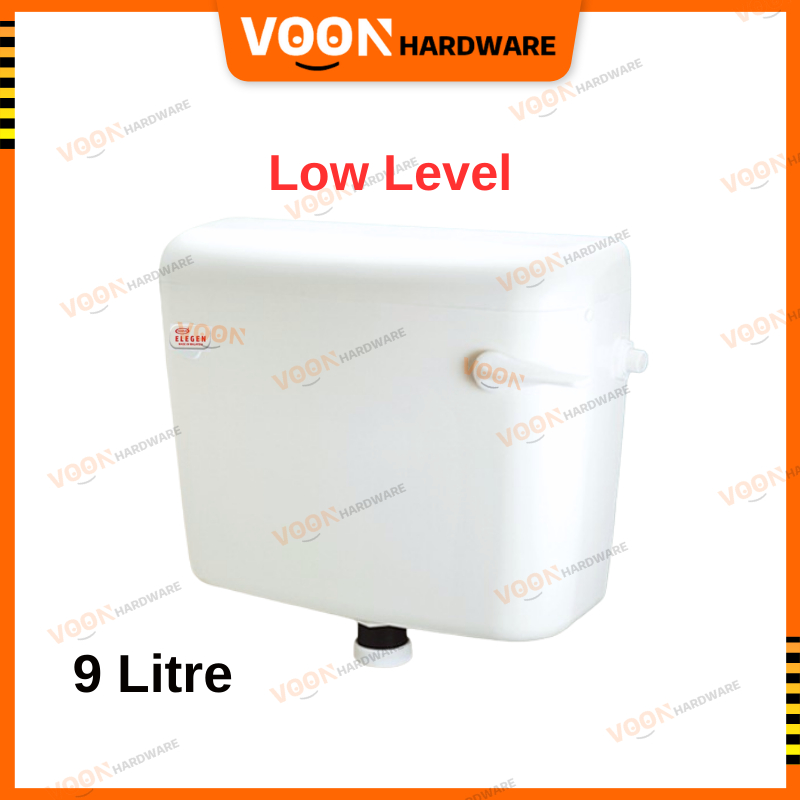VOON Low Level Cistern 9L Plastic Single Flush Toilet Water Tank Lift ...