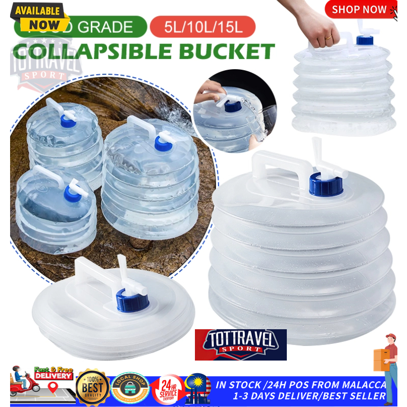 5L-15L Collapsible Outdoor Water Container Collapsible Water Bag ...