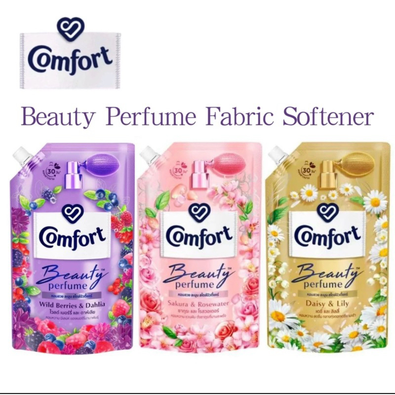 Comfort Beauty Perfume Fabric Softener Sakura + Rosewater and Daisy + Lily 475ml-490ml | Shopee ...