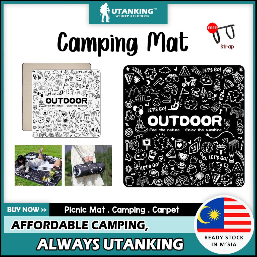 UtanKingTM Camping Mat Soft Beach Mat Foldable Picnic Rug Travel ...