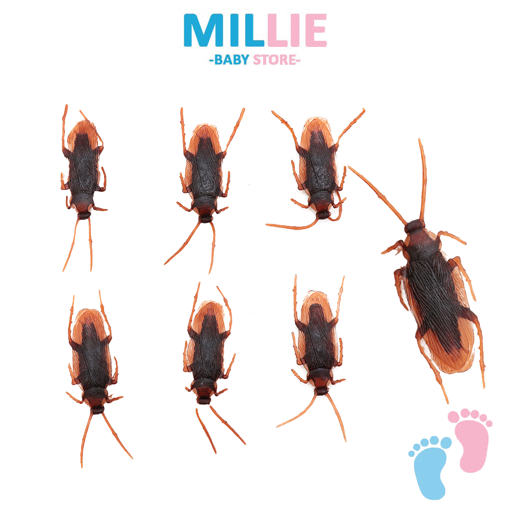 MILLIE Rubber Fake Cockroach Toy Lifelike Cockroach Toys Prank And ...
