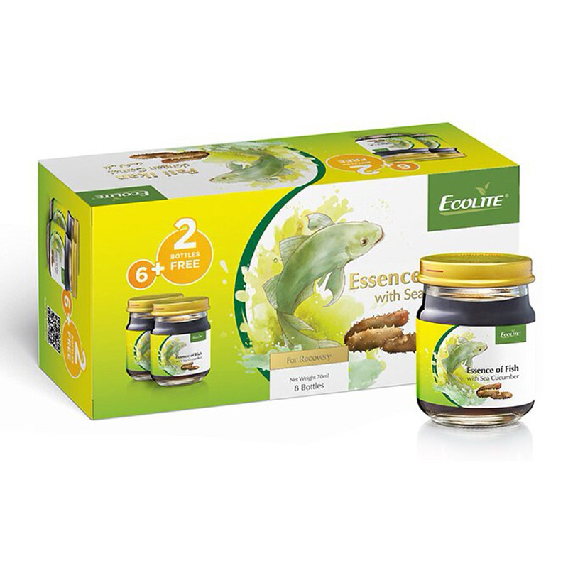 Ecolite Pati Ikan Haruan & Gamat (70ml x 6 Bottles) [Free 2 Bottles]Exp ...