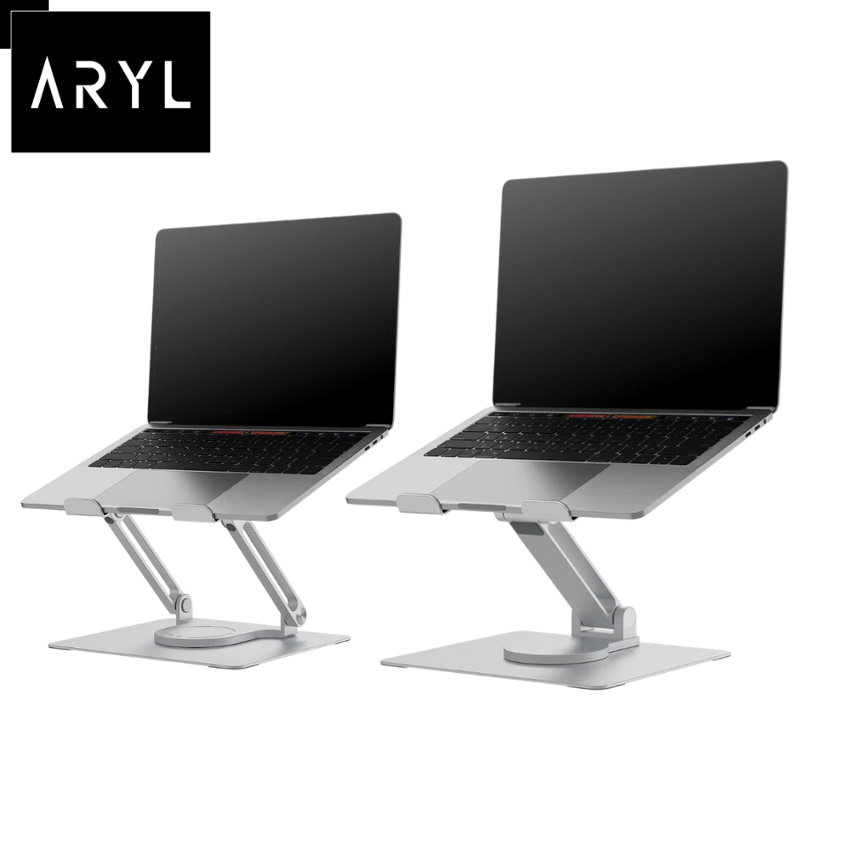 「the Aryl」 Adjustable Laptop Stand with 360 Rotating Heavy Base ...